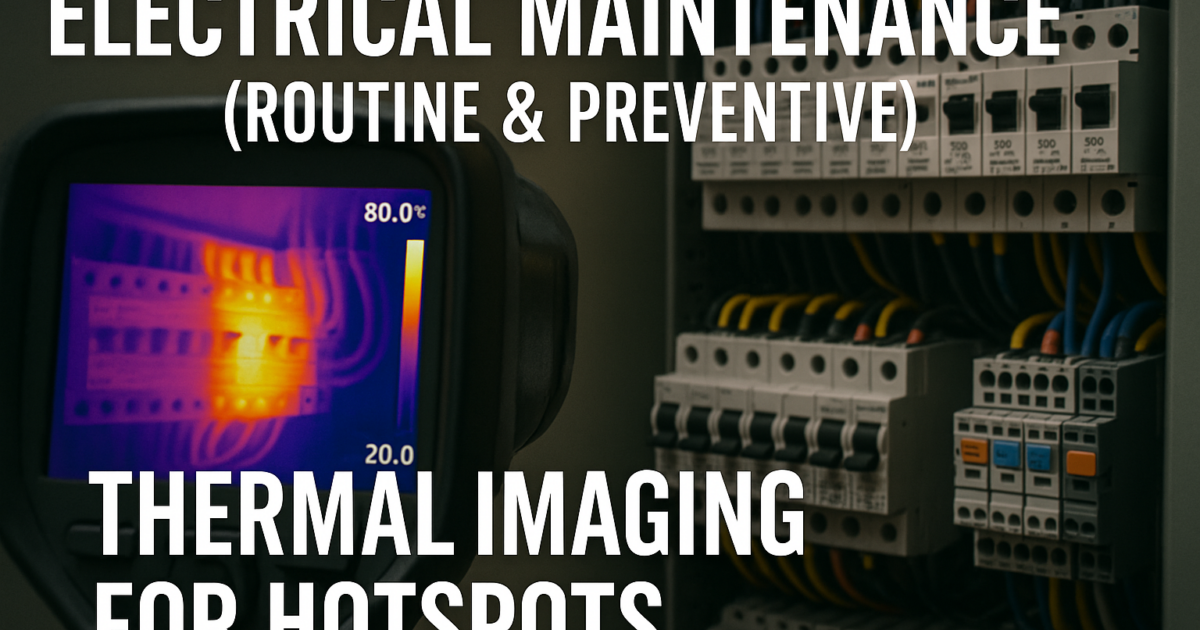 Electrical Maintenance (Routine & Preventive):… | Machine Matcher